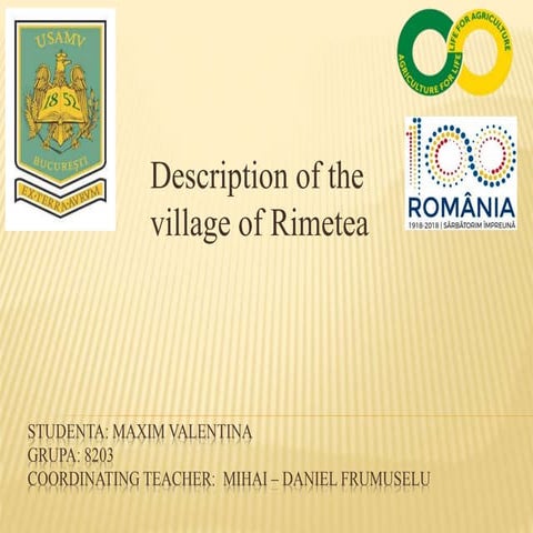 Firijba the oldest village in romania | PPSX