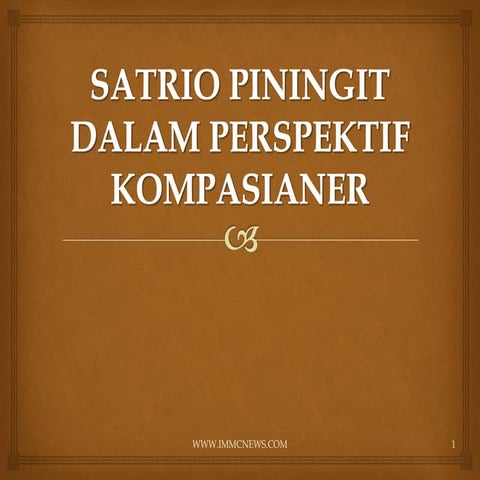 Satrio Piningit Dalam Perspektif Kompasianer | PDF