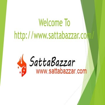 BEST SATTA BAJAR IN DELHI | PPT