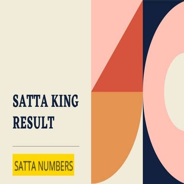Satta matka guessing | PPTX