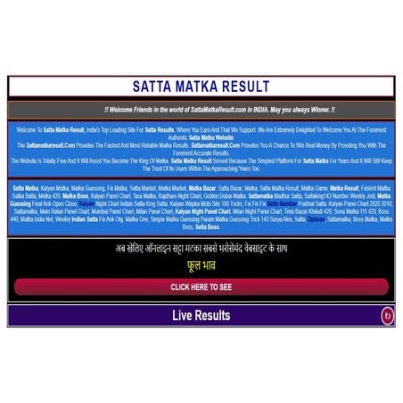 Satta matka result | PDF | Death, Injury, or Military Conflict ...