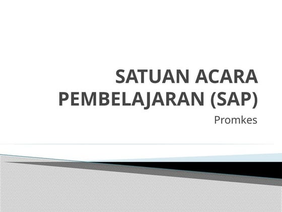 satuan acara penyuluhan | PPT
