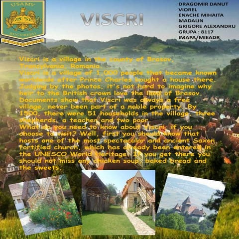Satul viscri | PPTX
