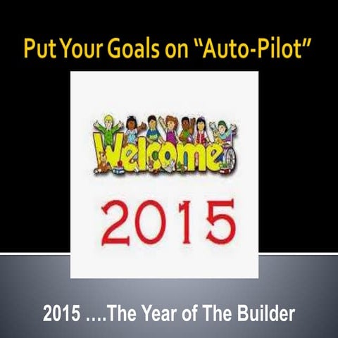Goal setting workshop 2015 | PPTX