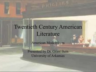 Cocktail Notes on 20th Century American Literature | PPT