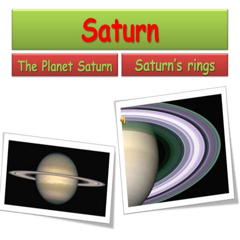 Saturn | PPTX | Space and Astronomy | Science