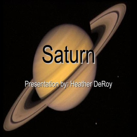 Planet Saturn | PPTX