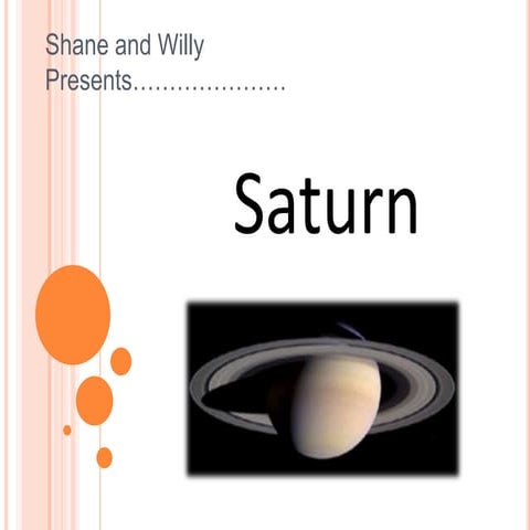 Saturn Powerpoint Project | PPTX