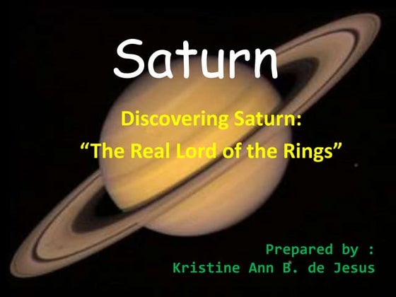 Jupiter , Uranus , Saturn , Galileo | PPTX