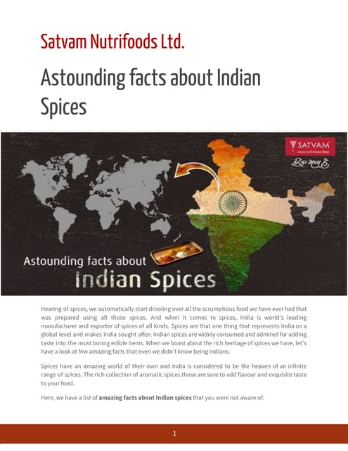 Things To Know About Indian Spices | PPT