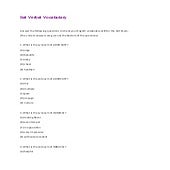 Sat Verbal Vocabulary | PDF