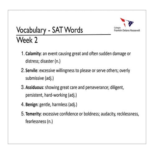 SAT Vocabulary | PDF
