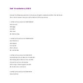Sat Vocabulary 2022 | PDF