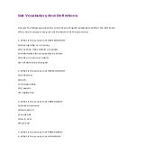 Sat Vocabulary And Definitions | PDF