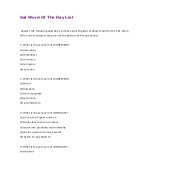 Sat Word Of The Day List | PDF
