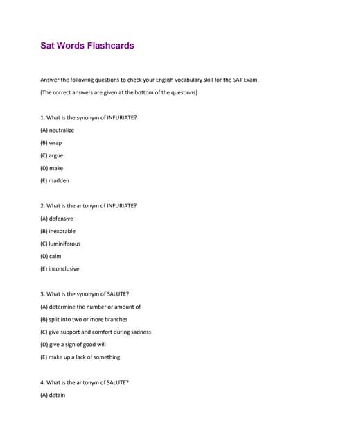 Sat Reading Vocabulary In Context | PDF