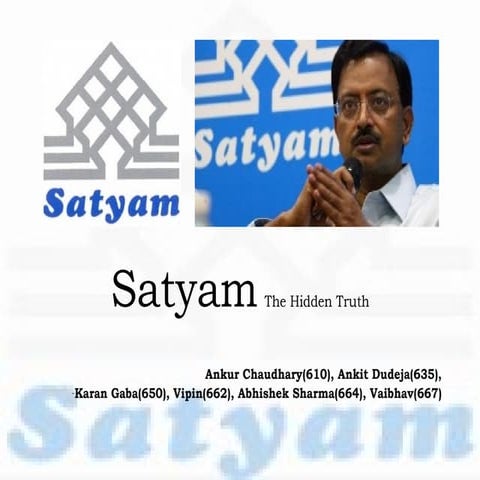 Satyam Scam | PPT