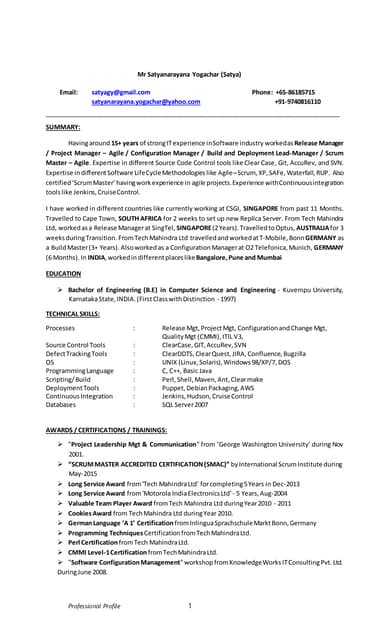 Usha_BuildandRelease_Resume | PDF
