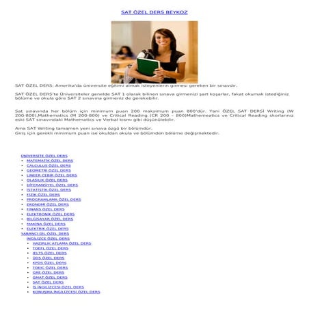 Sat özel ders beykoz | PDF