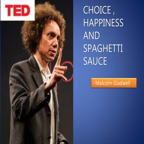 choice , happiness and spaghetti sauce | PPT