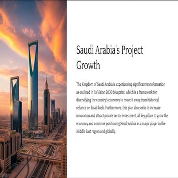 Saudi Arabia's Project Growth - A Significant Transformation | PDF