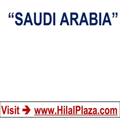 Saudi Arabia Explained | PPTX