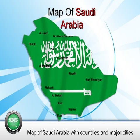 Saudi Arabia Powerpoint Map Template | PPT
