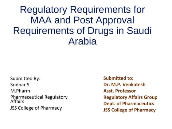 Regulatory dossier preparation and submission as per CTD format | PPTX ...