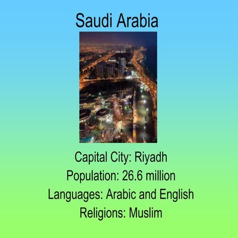 Saudi Arabia information presentation information | PPT