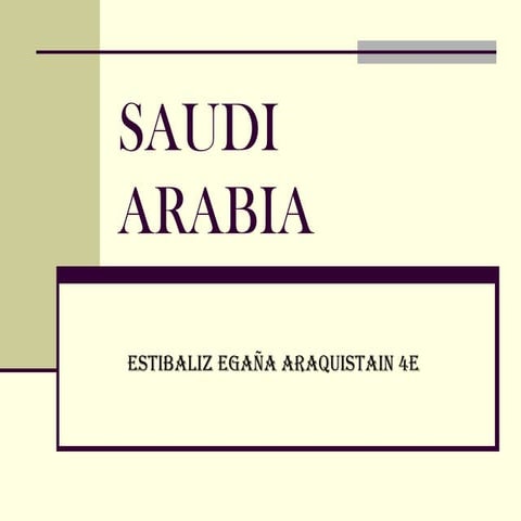 Saudi Arabia | PPT