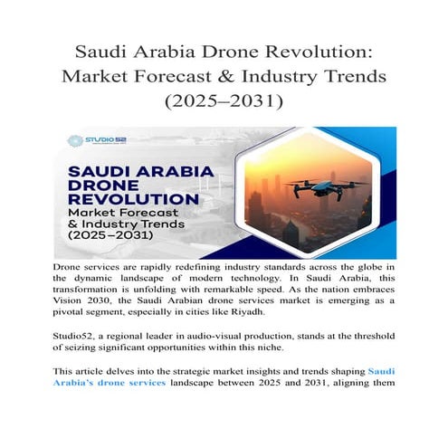 Saudi Arabia Drone Revolution_ Market Forecast & Industry Trends (2025 ...