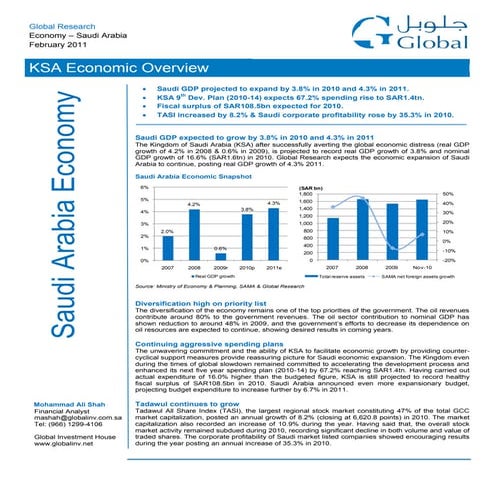 Saudi Arabia Economic Overview | PDF