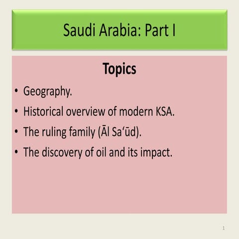 Saudi Arabia related details information | PDF