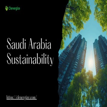 Saudi Arabia's Journey Towards Sustainability: An Overview | PDF