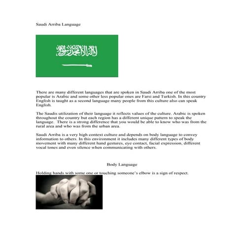 Saudi arriba language | DOC