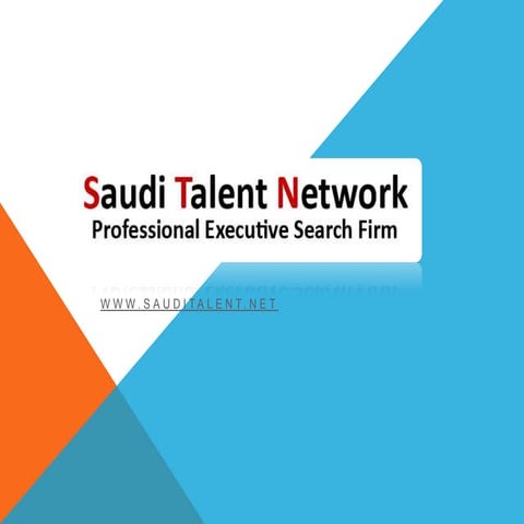 Saudi talent presentation | PPTX