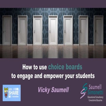 How to use choice boards to engage and empower your students | PPTX