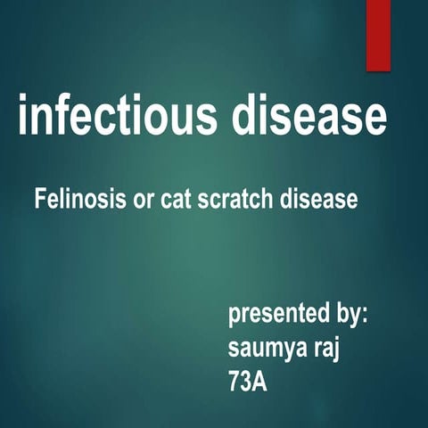 saumya raj, 73A, infectious diseases, topic-felinosis or cat scratch ...