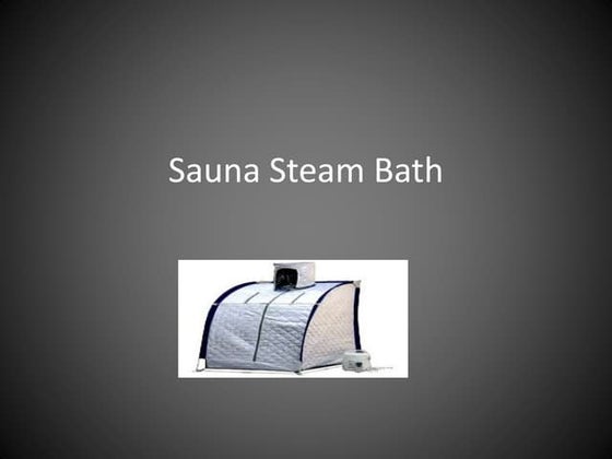 Bring Home Portable Steam Bath | PDF