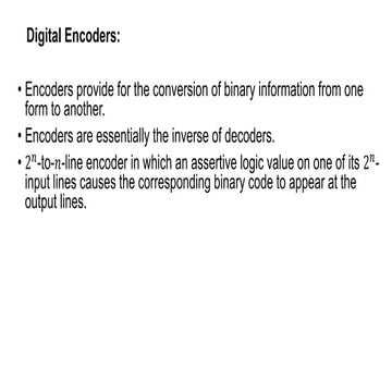 S&A Unit 3 Digital Encoders, Shaft Encoders and Switches | PDF