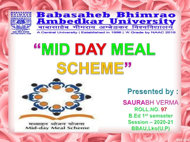 Mid day meal program | PPTX