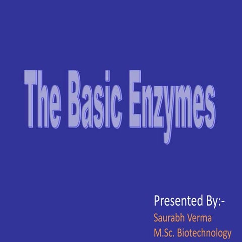 SAURABH BASIC ENZYMES | PPT