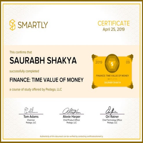 Finance: Time Value of Money | PPT