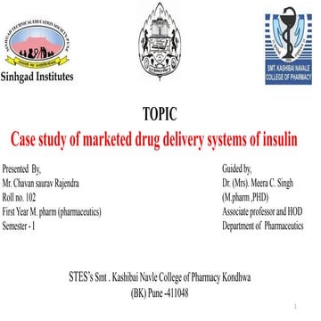 insulin drug delivery system | PPTX