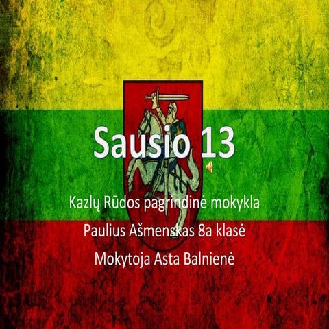 Sausio 13 (1) | PPT