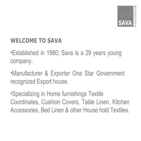 Sava International Company Profile | PPS