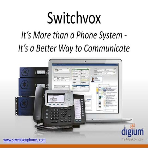 Save 60% or more monthly with Switchvox Unified Communications | PPT