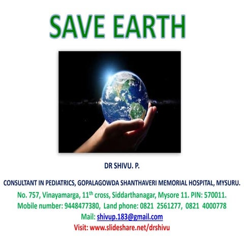Save earth | PPTX