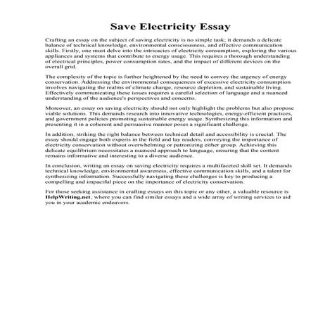 Save Electricity Essay.pdf