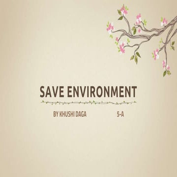 Save environment | PPT